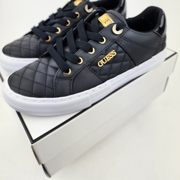 Guess | Shoes | Guess Loven Casual Quilted Sneaker Shoes Black New In ...